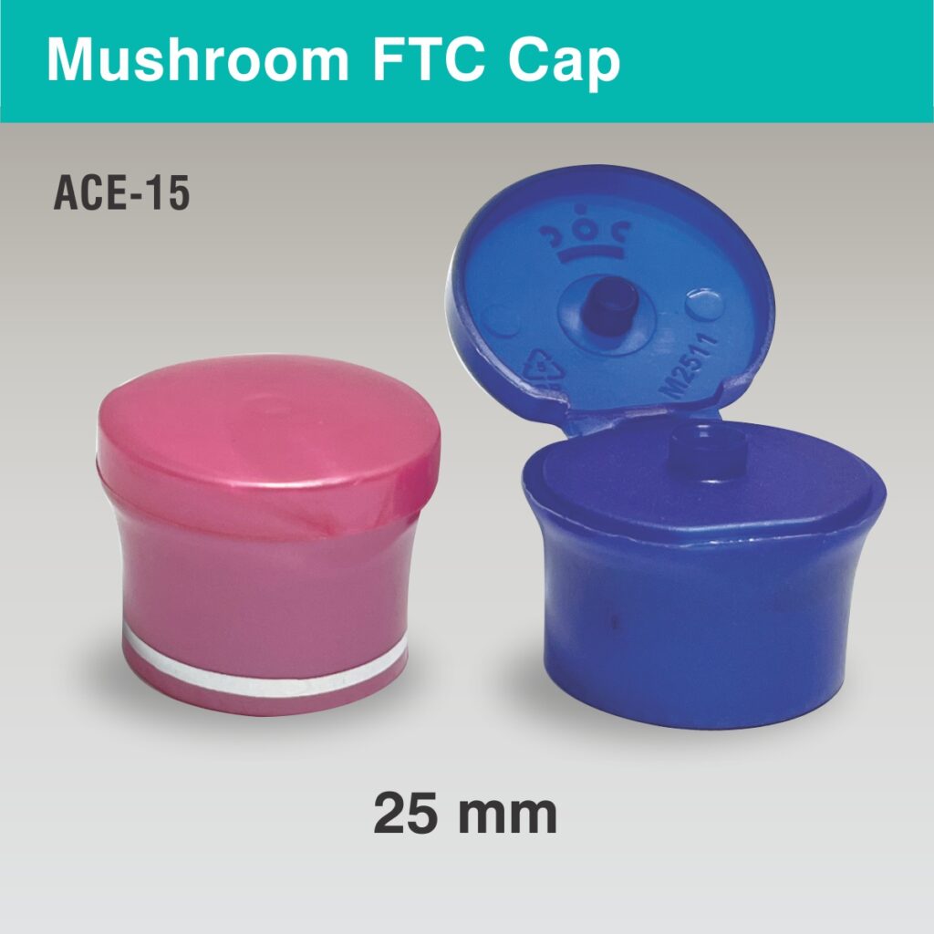 25mm Mushroom Flip Top Cap (FTC) - 25 mm – ACE -15 | Regent Plast